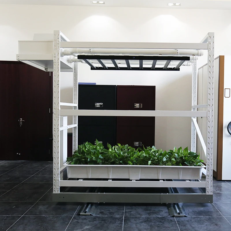 Hydroponic Growing System Indoor Movable Vertical Grow Rack System ...