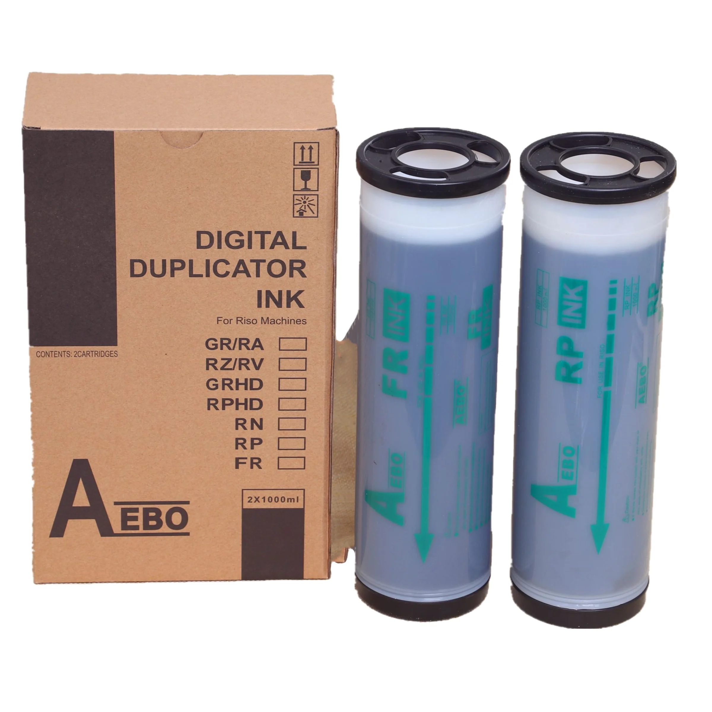Aebo Compatible Rp Ink Black Color 1000ml/pc - Buy Duplicator Ink For ...
