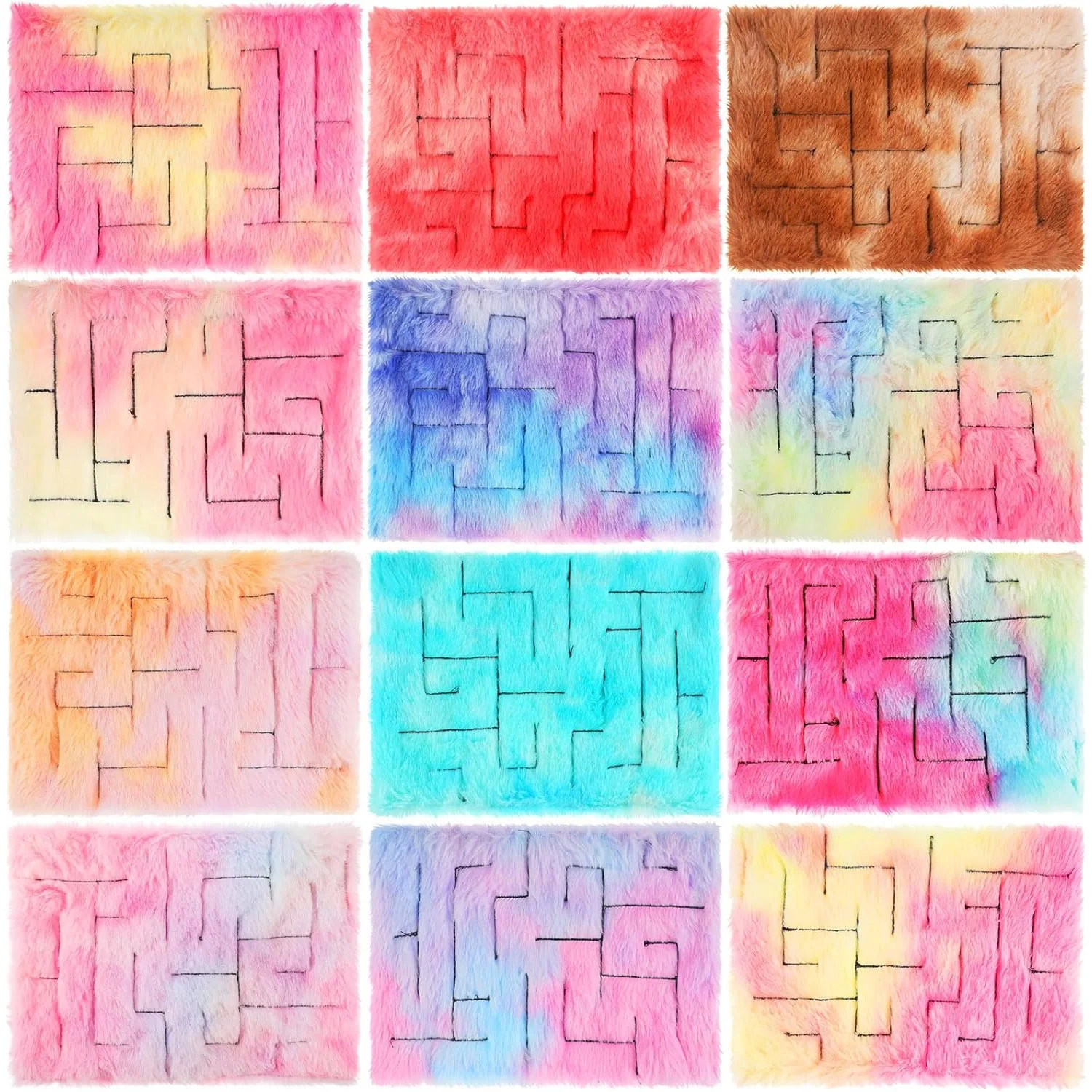 Gl Marble Maze Mat Fidget Sensory Tactile Sensory Toys Stress Relief ...