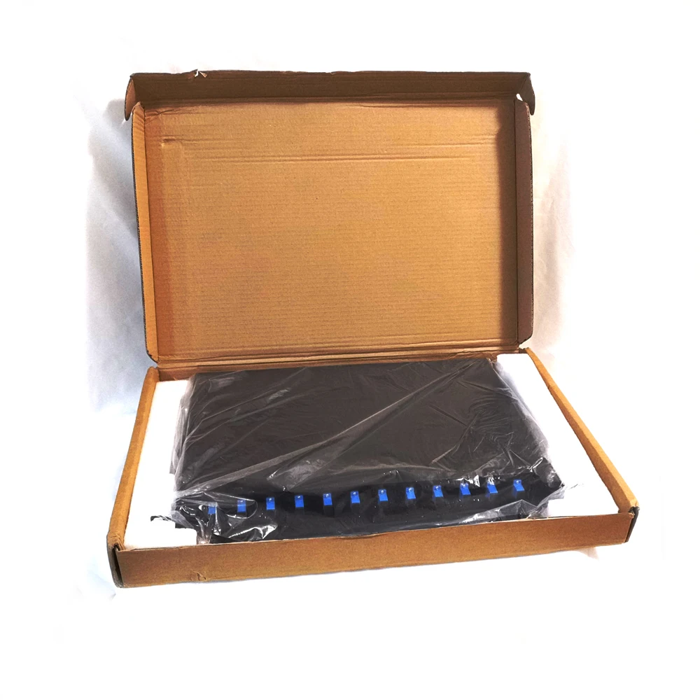 24-Port 1U Fiber Patch Panel with LC Connectors for Efficient Fiber ...