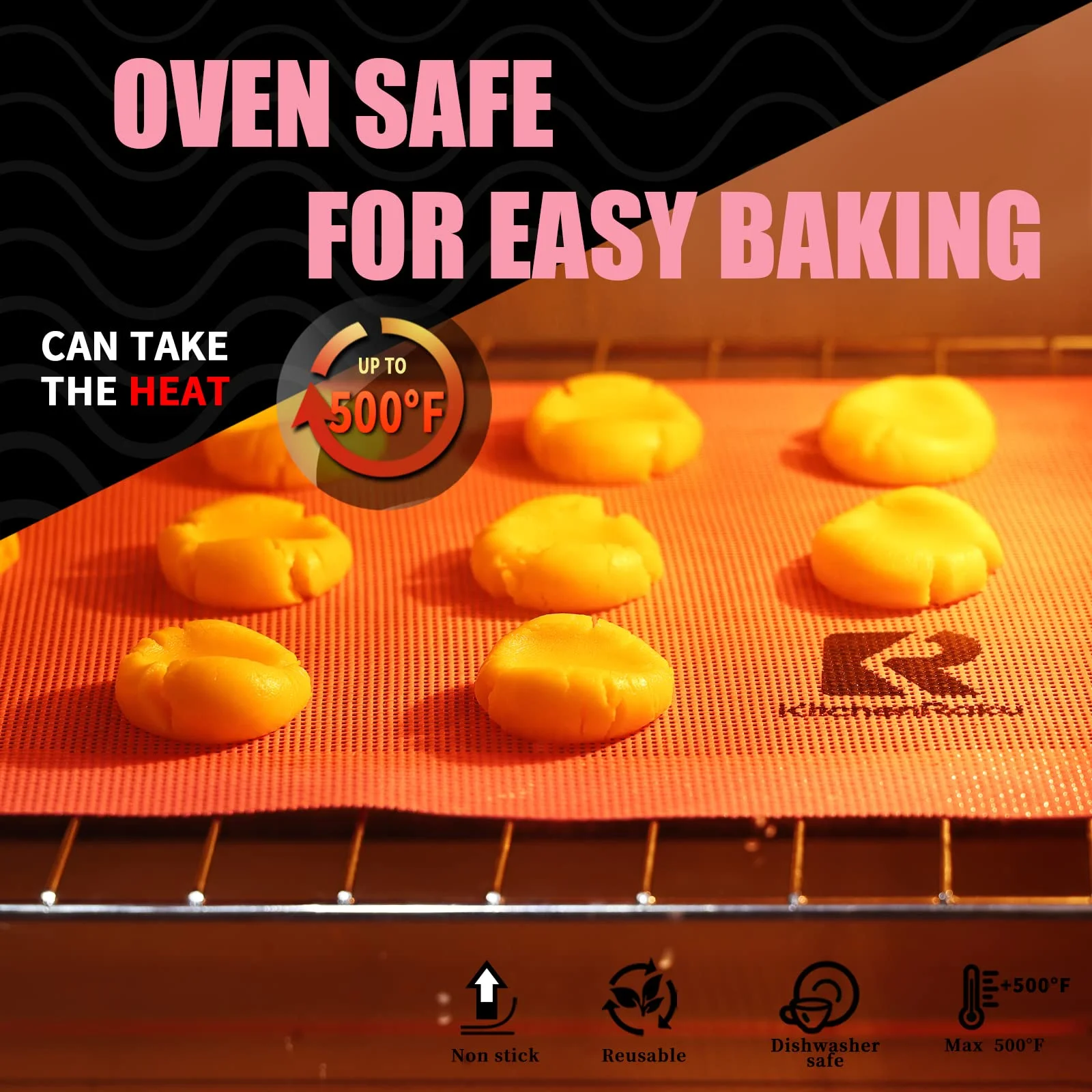 Perforated Silicone Mat for Crusty Baking & Crisper Results