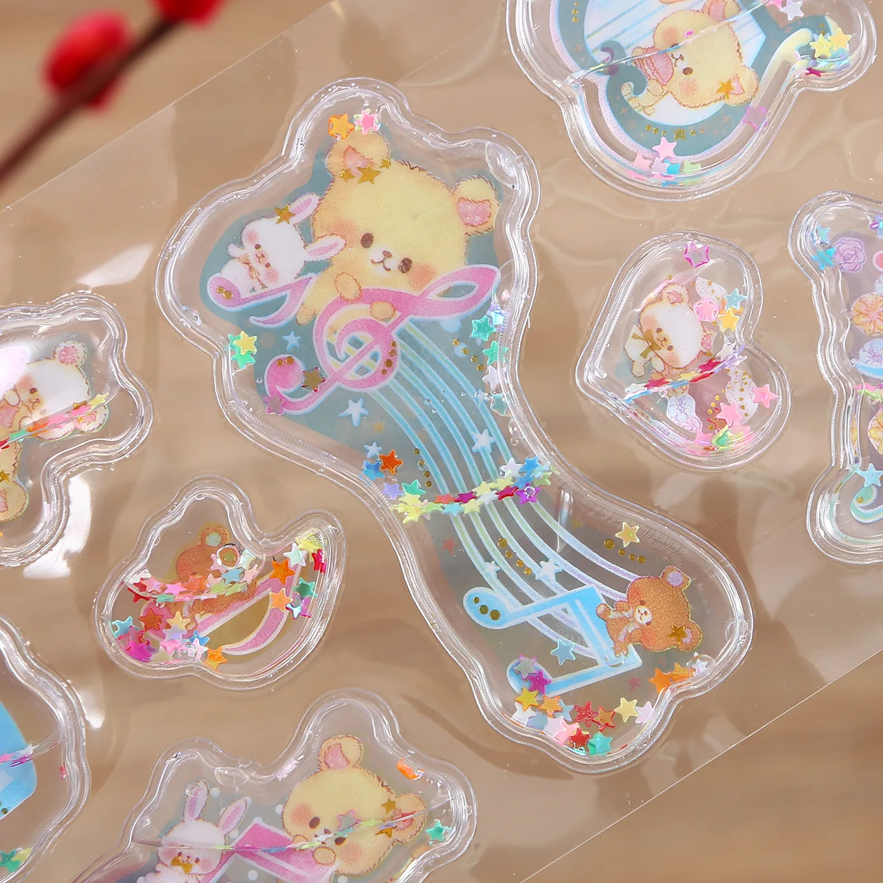 3d Water Injection Flash Sticker Customization - Buy Shaking Pvc ...