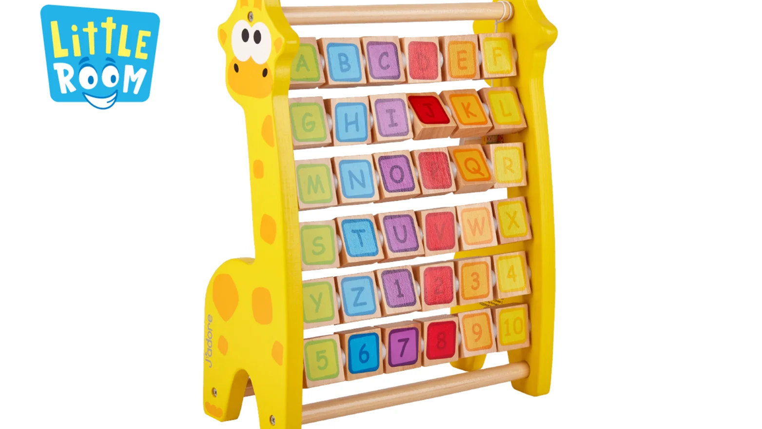 Wooden Giraffe Alphabet Abacus Learning Toy Baby Intelligent Abacus ...