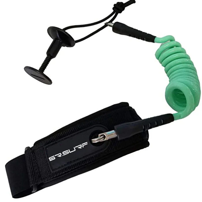 Factory High Quality 7mm 4ft Bodyboard Leash Paddle Board Leash Coiled ...