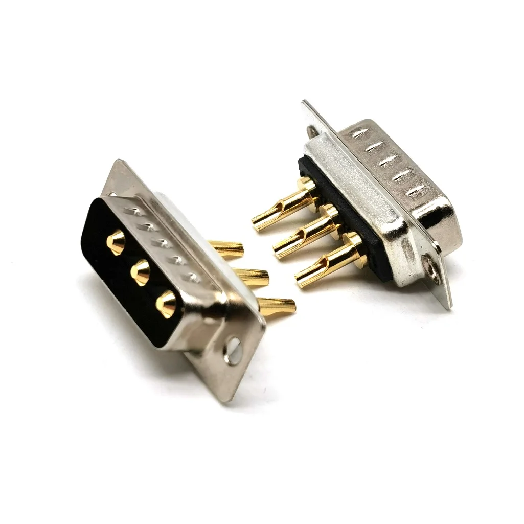 Power D-sub 3w3 Male Connector 10a 20a Or 40a Cable Mount - Buy 3w3 ...