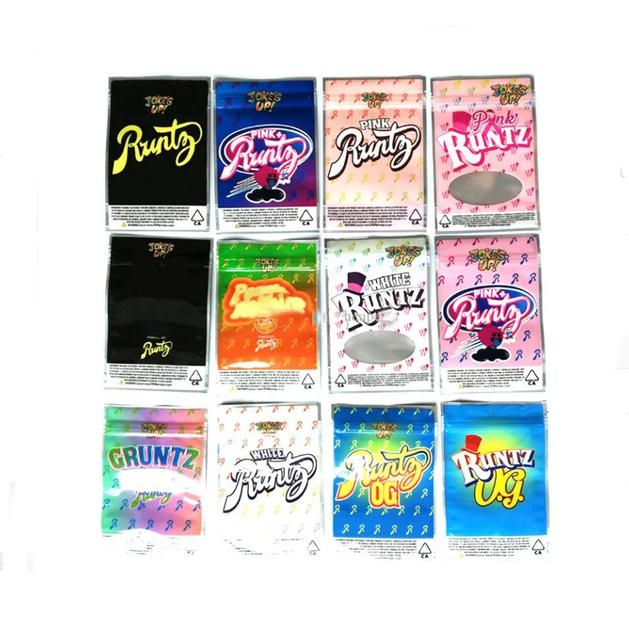 13 Designs Jokes Up Runtz Zipper Top Plastic Bags Pink White Hawaiian O ...