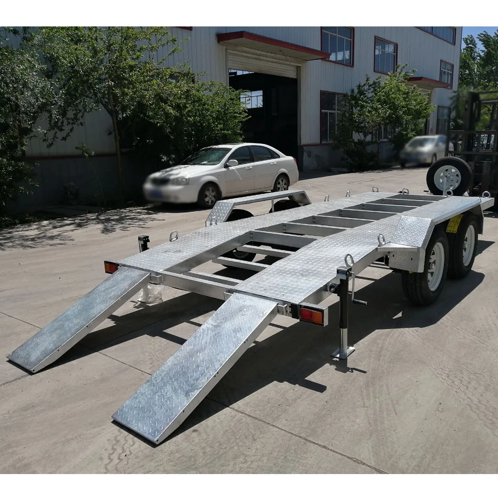 Flat Plate Trailer Car Trailer Galvanized Trailer| Alibaba.com