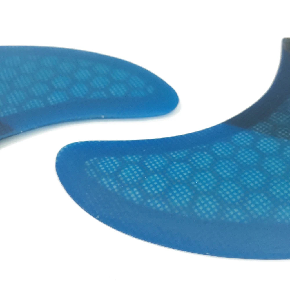 UPSURF FCS Surf Fins Double Tabs Fins Fiberglass Honeycomb Surfboard ...