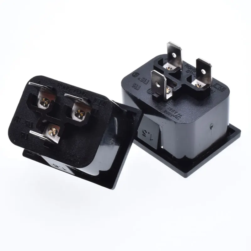 Panel Mount Ac 16a 250v Iec C20 Male Inlet Connector Industrial Socket ...
