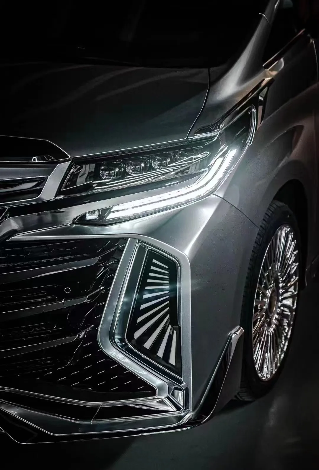 Alphard 2022 Century Hawk Black Chrome Electroplating Grill For Toyota ...