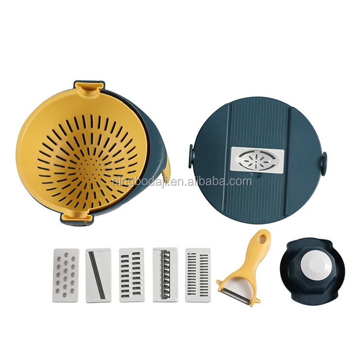 New Design Multi Function 9 In 1 Vegetable Fruit Slicer Basket With ...