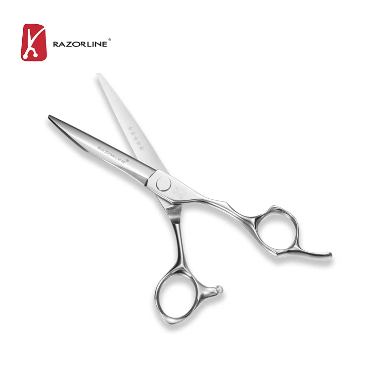Razorline Special Design Professional Barber Flat Blade Hair Scissors ...