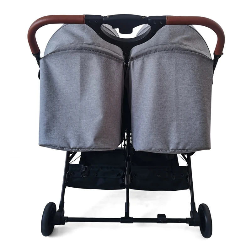 Twin Stroller Double Stroller One Hand Folding Side By Side Twin Baby ...