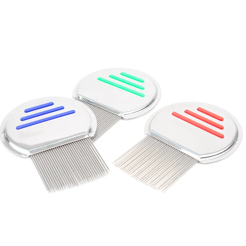 Custom Plastic Terminator Lice Comb Stainless Steel Human Hair Pet Flea ...