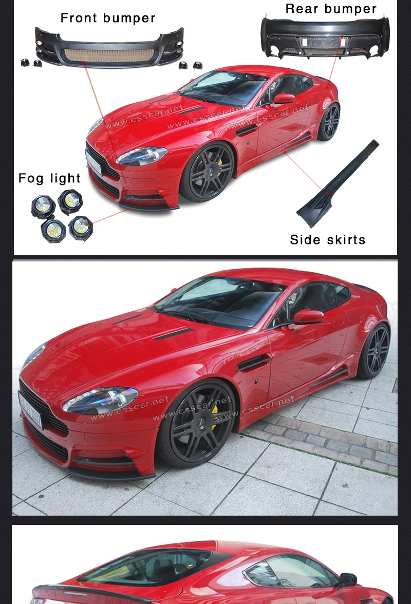 Aston Martin V8 Vantage Body Kits - High-Quality FRP & CF
