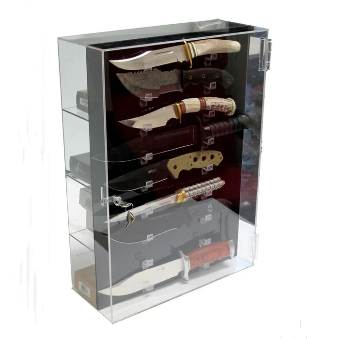 Custom Acrylic Knife Showcase - Modern & Durable Display