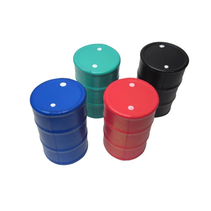 Custom Logo Barrel Shape Pu Stress Ball Oil Drum Antistress Toy - Buy ...
