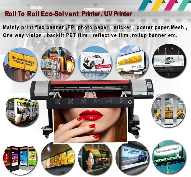 Large Format Sticker Print And Cut Plotter Eco Solvent Printer And ...