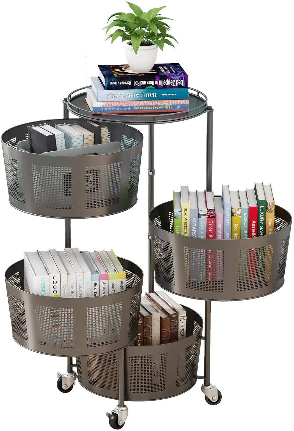 Kitchen Shelf Floor Rotating Vegetable and Fruit Storage Rack