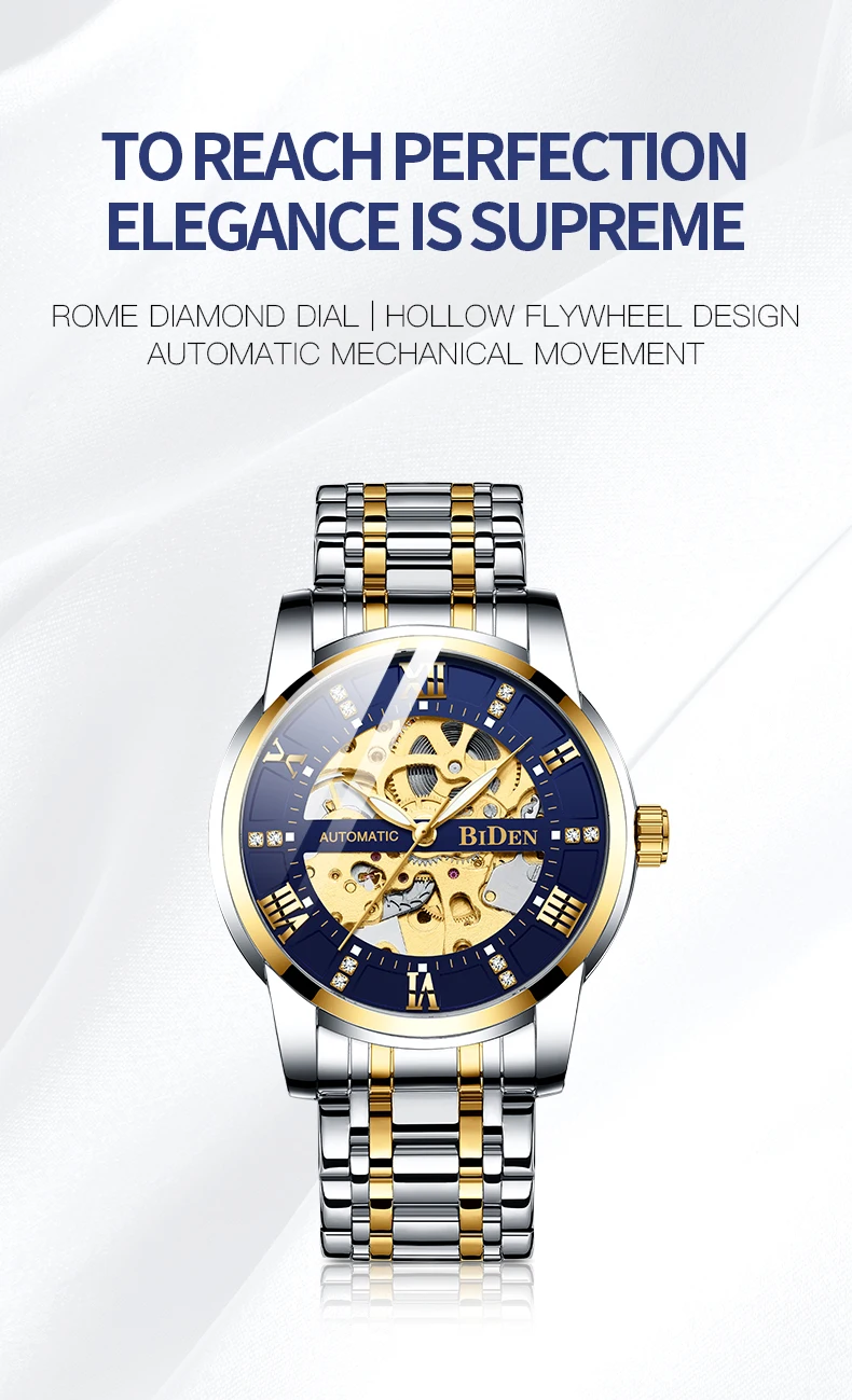 Biden Top Sellers 2020 For Amazon Gold Chains Custom Hollow Watches Men ...