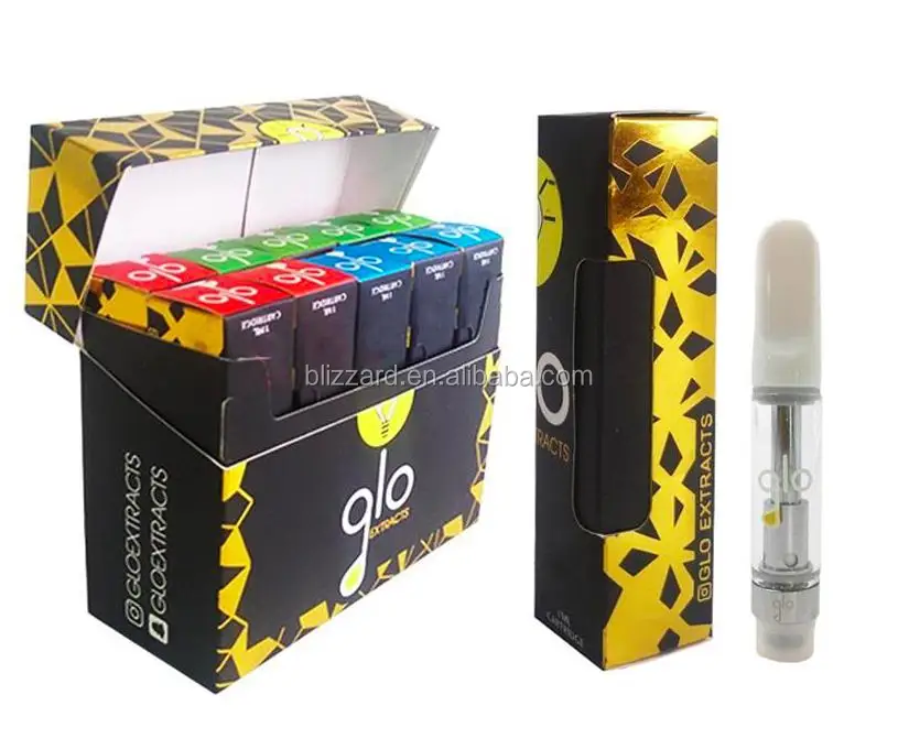 Glo Ceramic Cbd Vape Cartridge Packaging 1ml New Empty Glass Herb ...