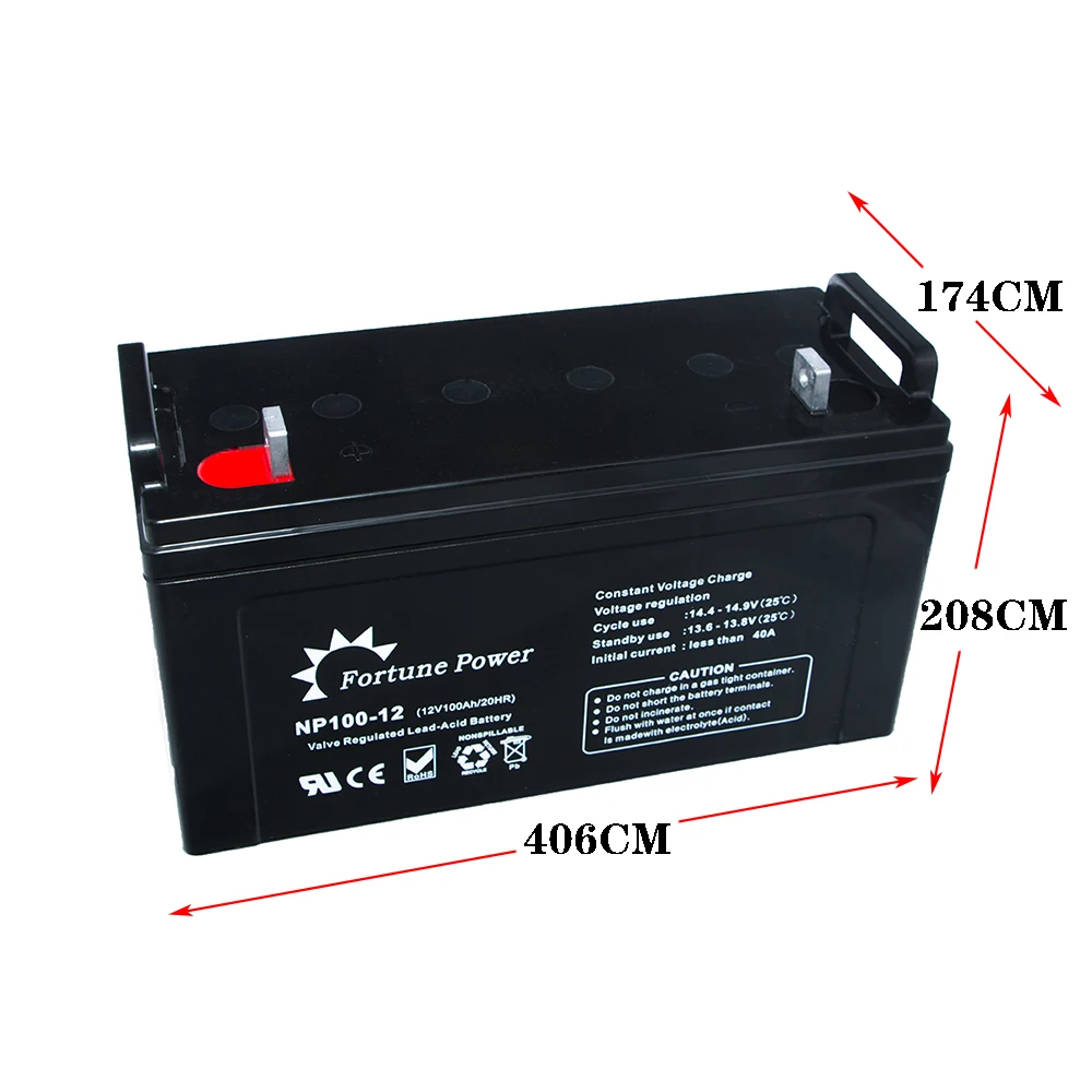 Fortune Power 12V 100ah Solar Battery - Reliable Energy Storage