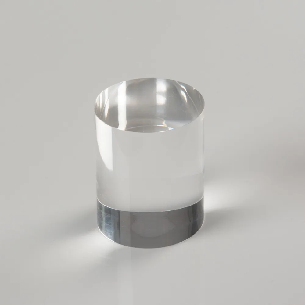Lucite Jewelry Display Column Base Pillar Round Clear Acrylic Cylinder ...