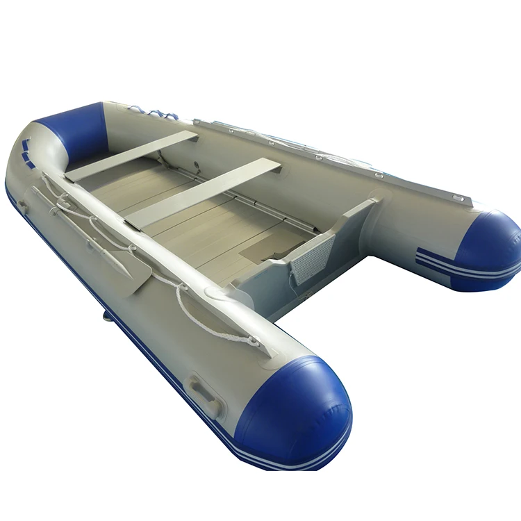 Boat Inflatable Portable Dinghy Laminated PVC Boats With Aluminum Floor ...
