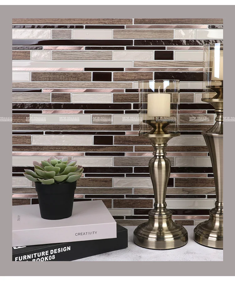 Luminous Mozaik Vintage Wall Kitchen Backsplash Design