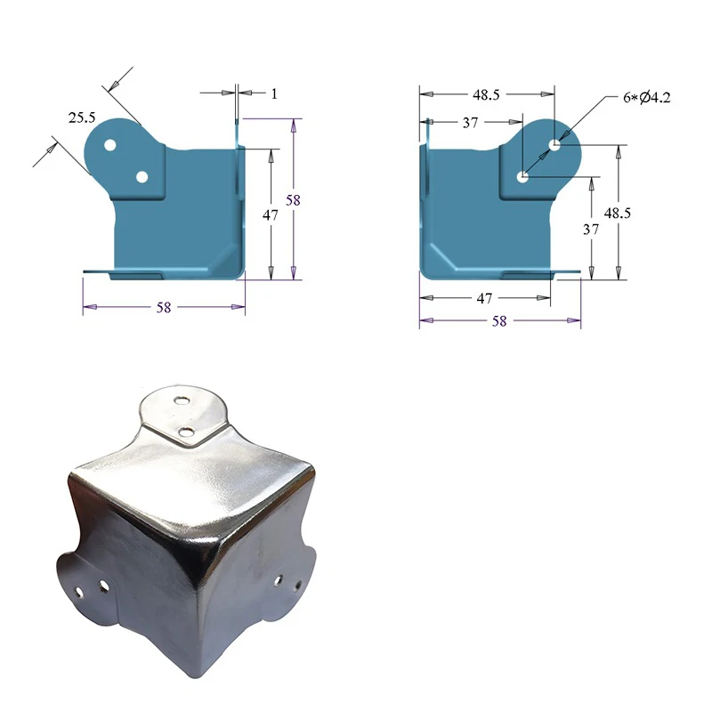 Corner Protector Flight Portable case Accessories Corner Right Angle ...