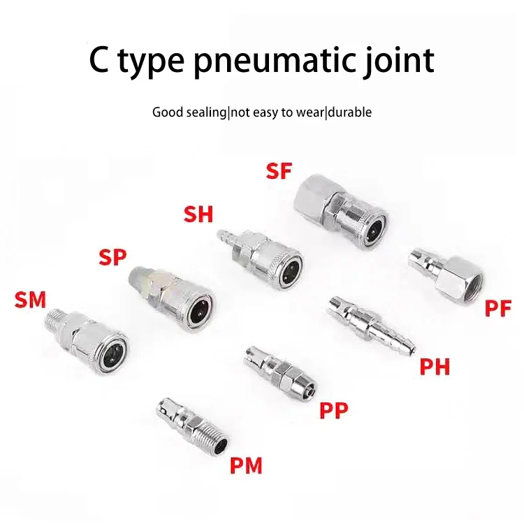 Pneumatic Quick Connector Self-locking Air Tube C Male And Female Quick ...