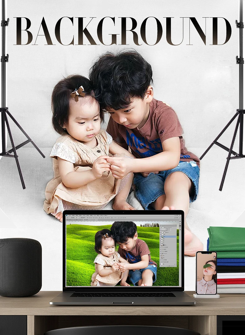 Greenscreen Backdrop Fabric Backdrops Muslin for Photo Studio Green ...