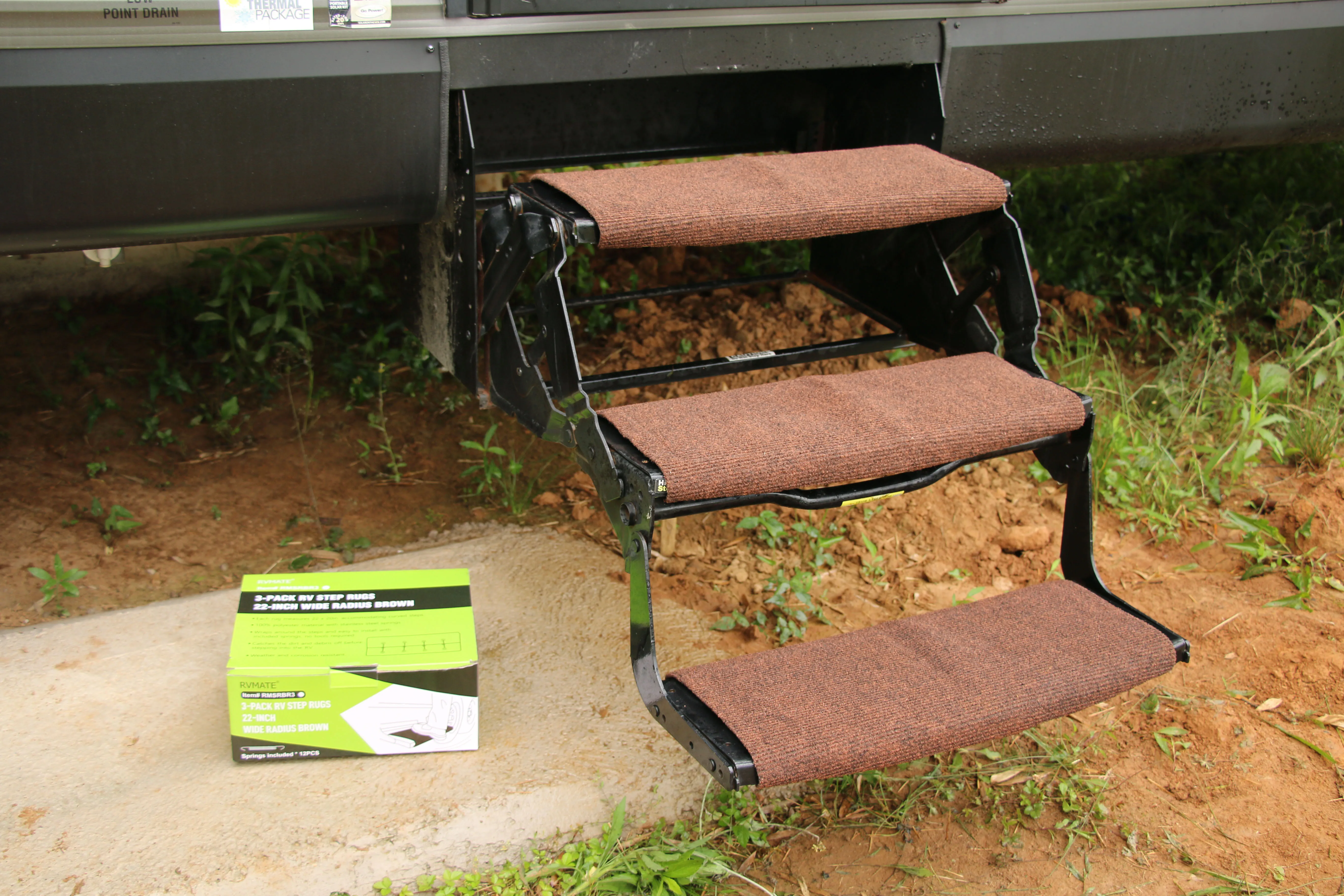 Red Rv Step Cover 20 Inch Rv Step Rug 20" Polyester Rv Step Rug With ...