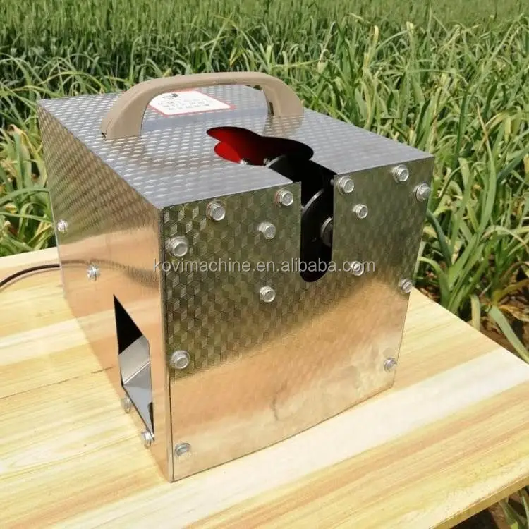 36v Small Onion Garlic Stem Root Cutter Machine Garlic Cut Root Machine