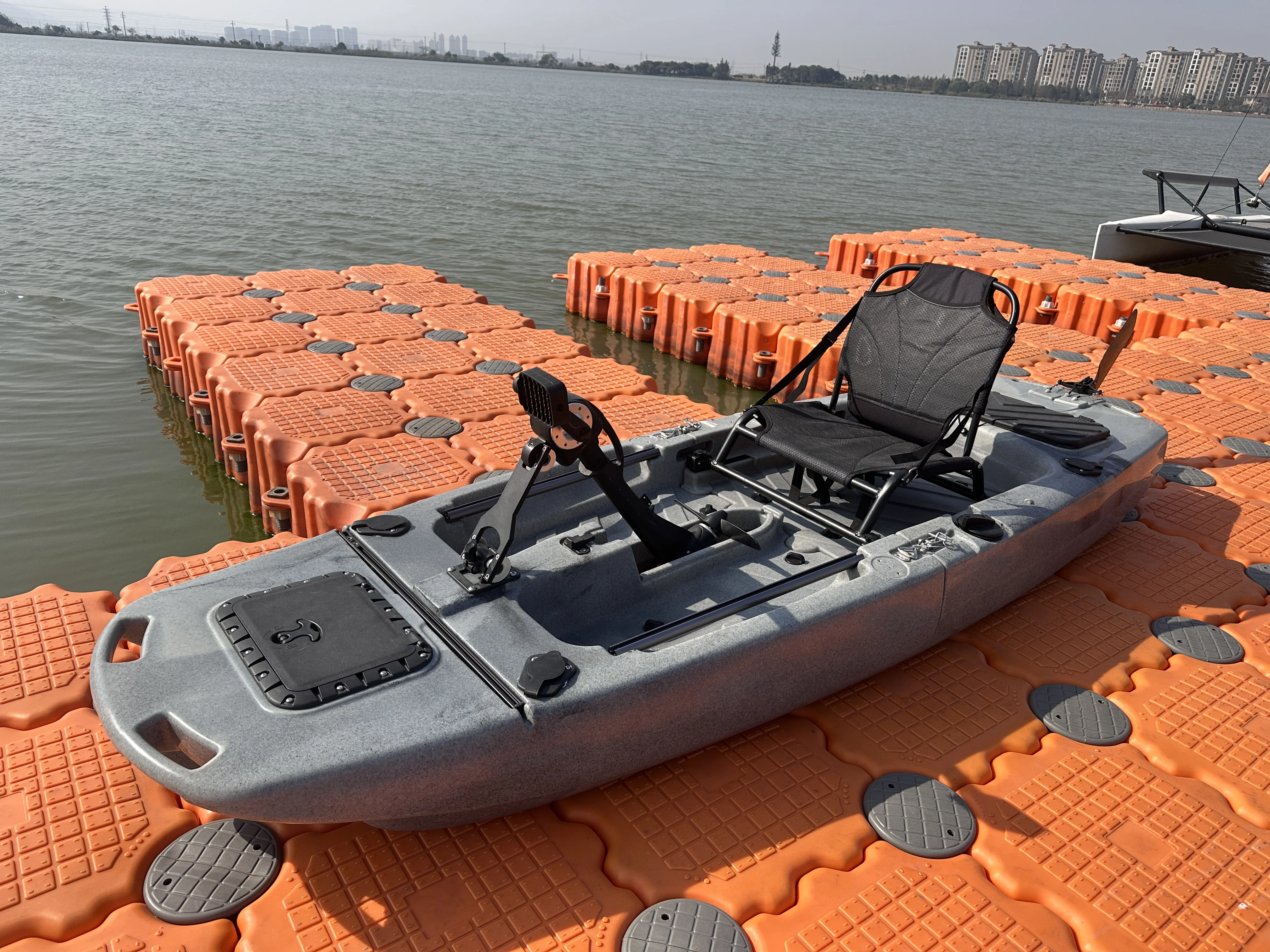 Reel Young Yak 2-Person Modular Fishing Kayak - 3 Piece Pedal Drive ...