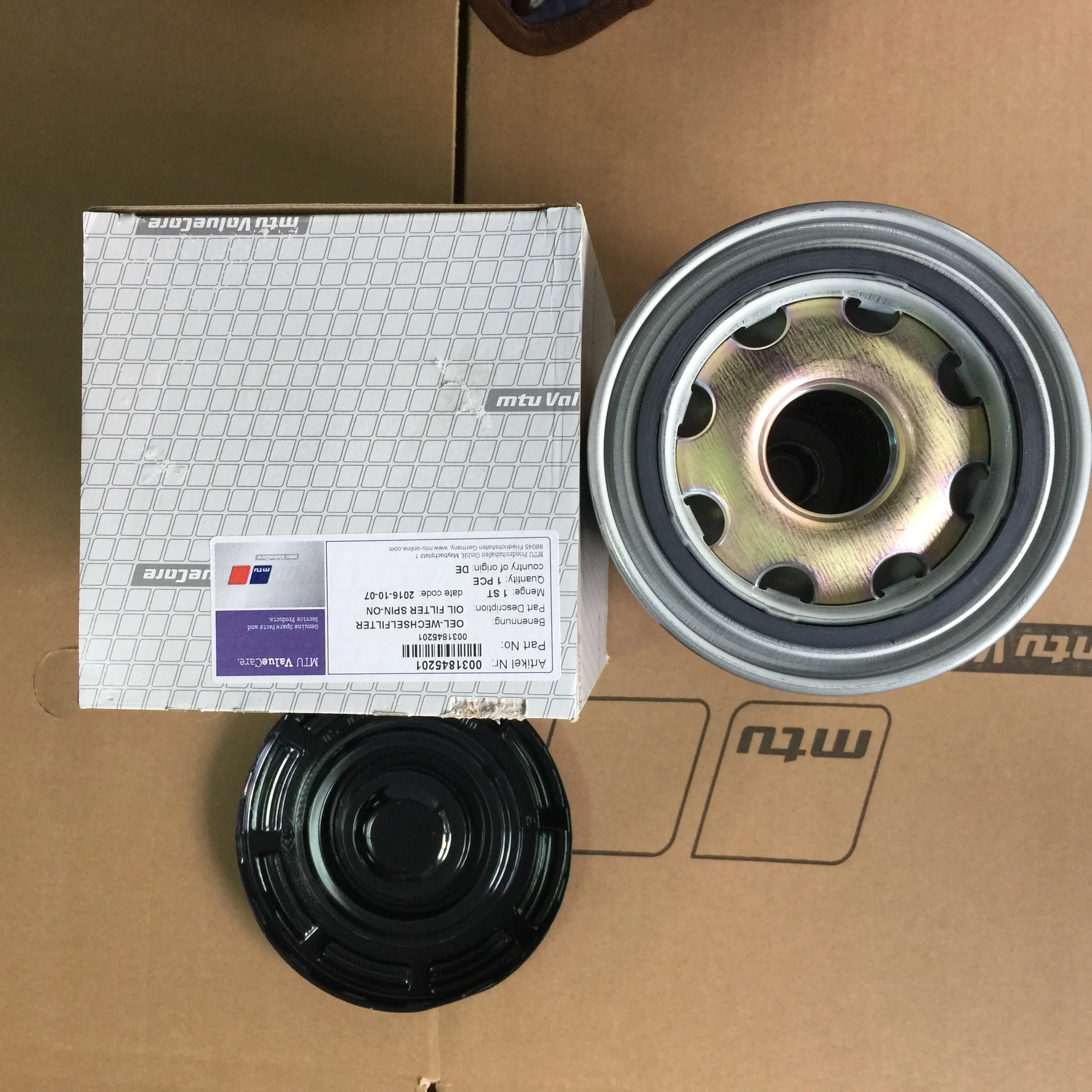 Genuine MTU Original 0031845201 Spin-On Oil Filter for 8V2000M84L ...