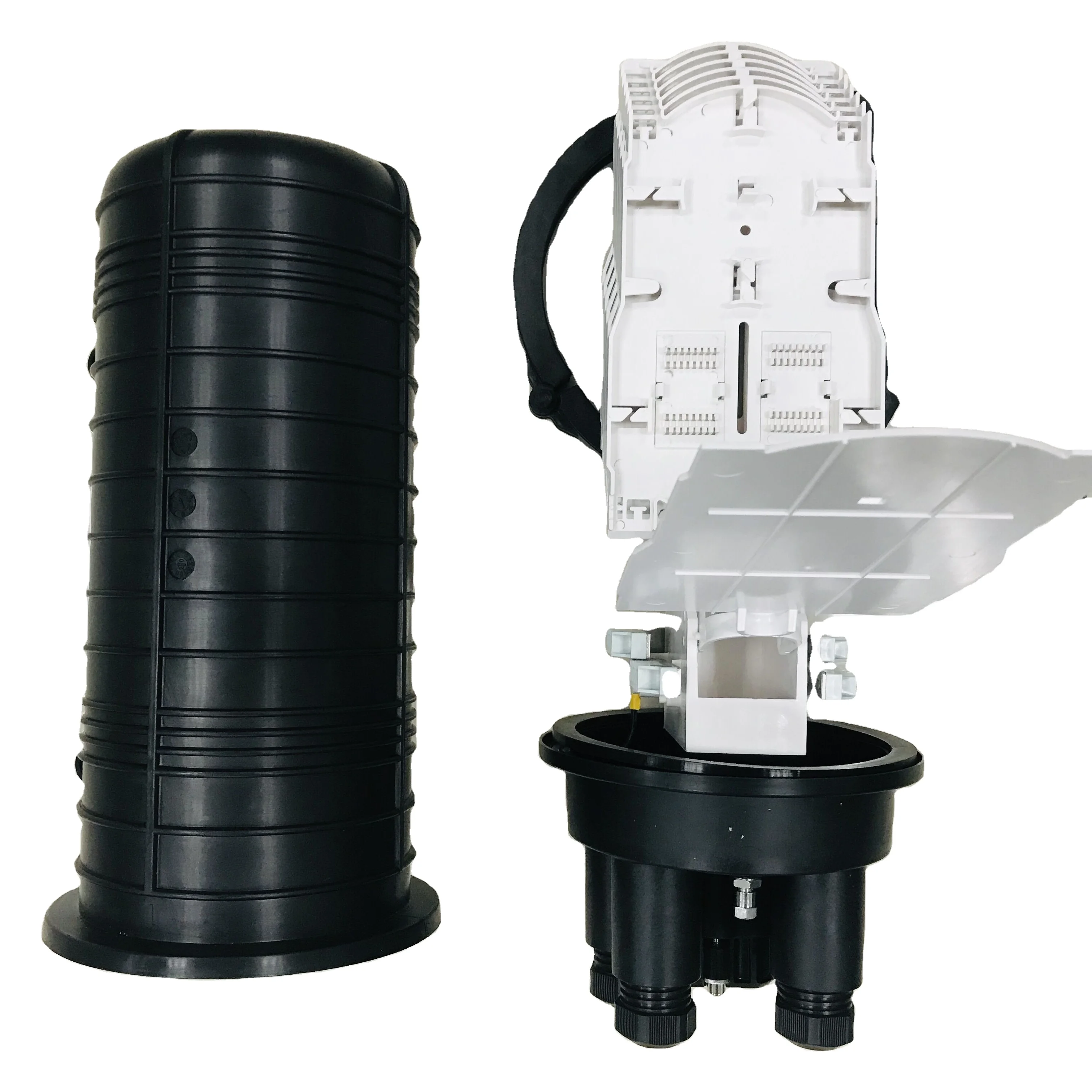 96 Fibers Ip68 Fiber Optic Splice Closure With 4 Outlets - Buy Ftth ...