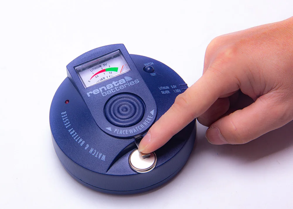 Circular Type Renata Watch Battery Pulse Tester & Analyzer