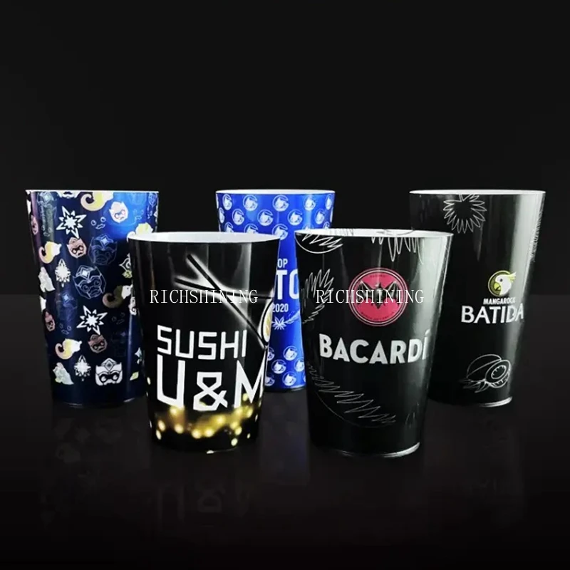 2024 New Design Led Drink Cup Water-activated Glowing Plastic Cups For ...