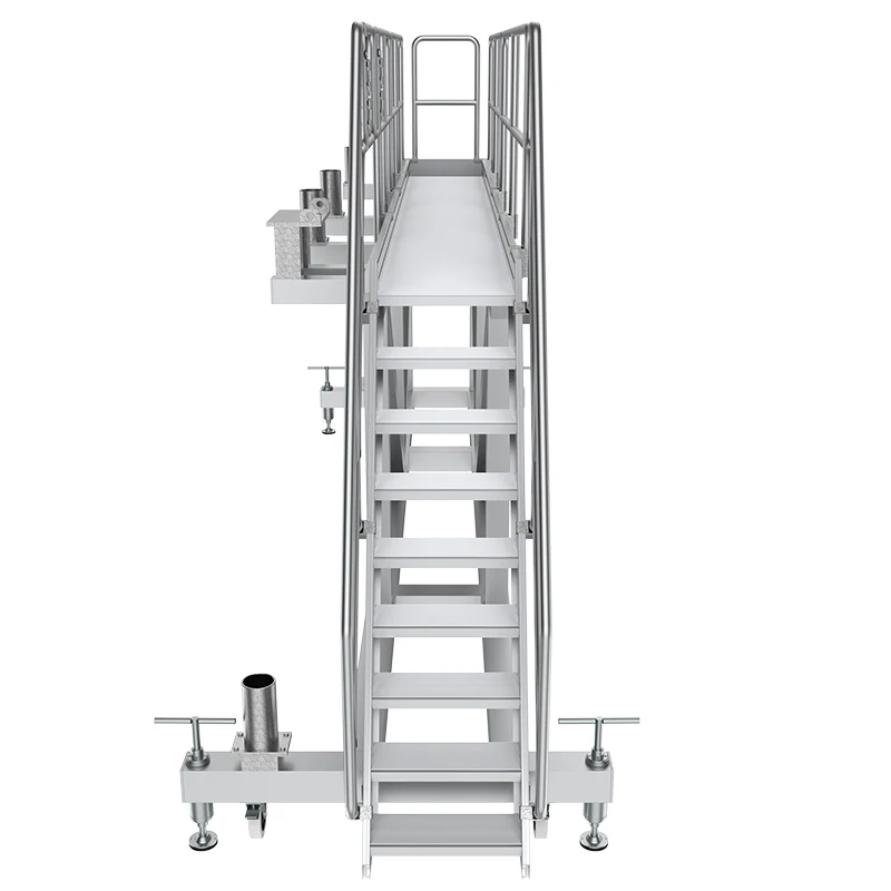 Modular Industrial Aluminum Removable Stairs Handrail Railings