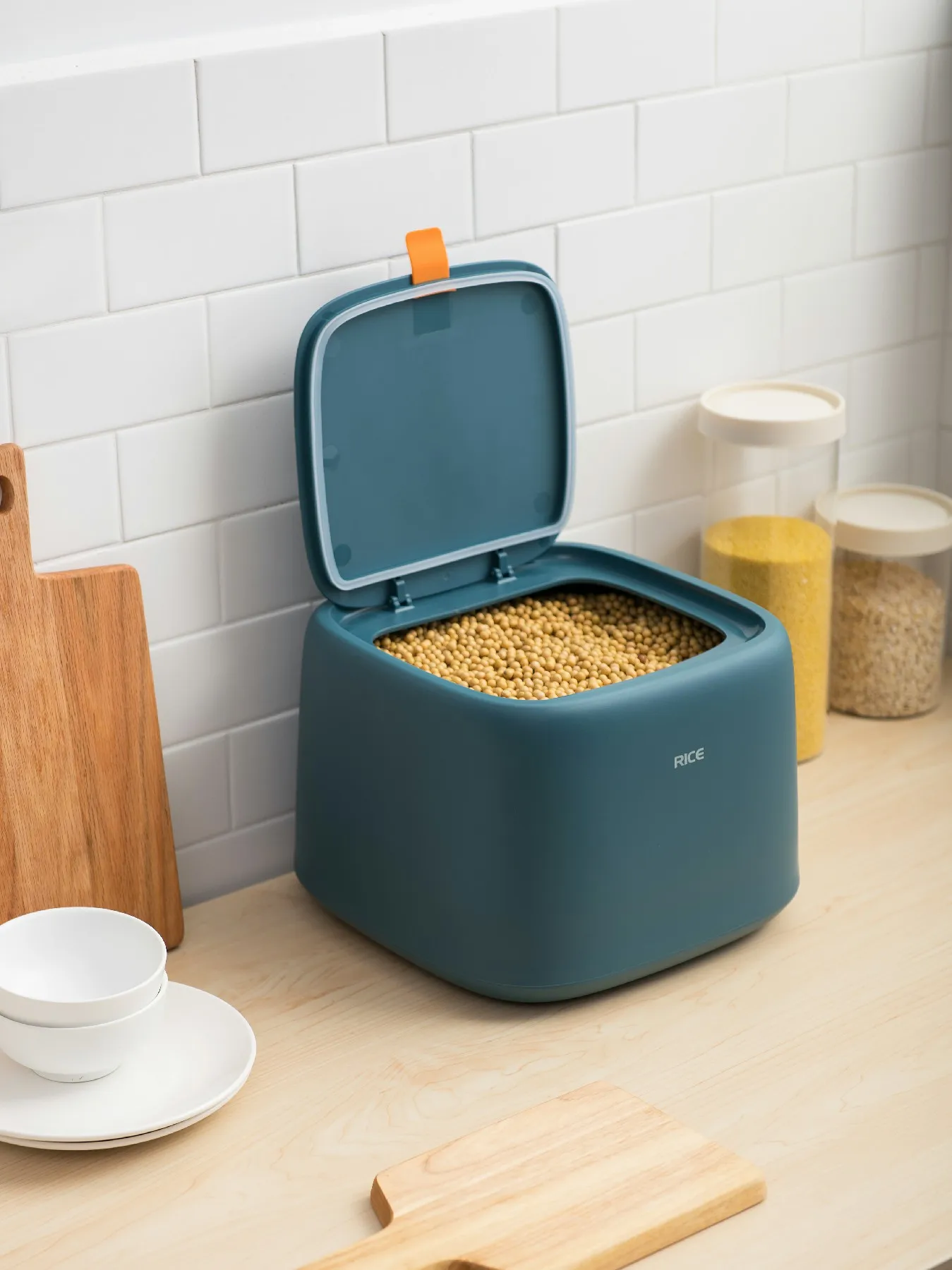 Pinmoo Original Design Rice Storage Box 10kg Kitchen Food Storage ...