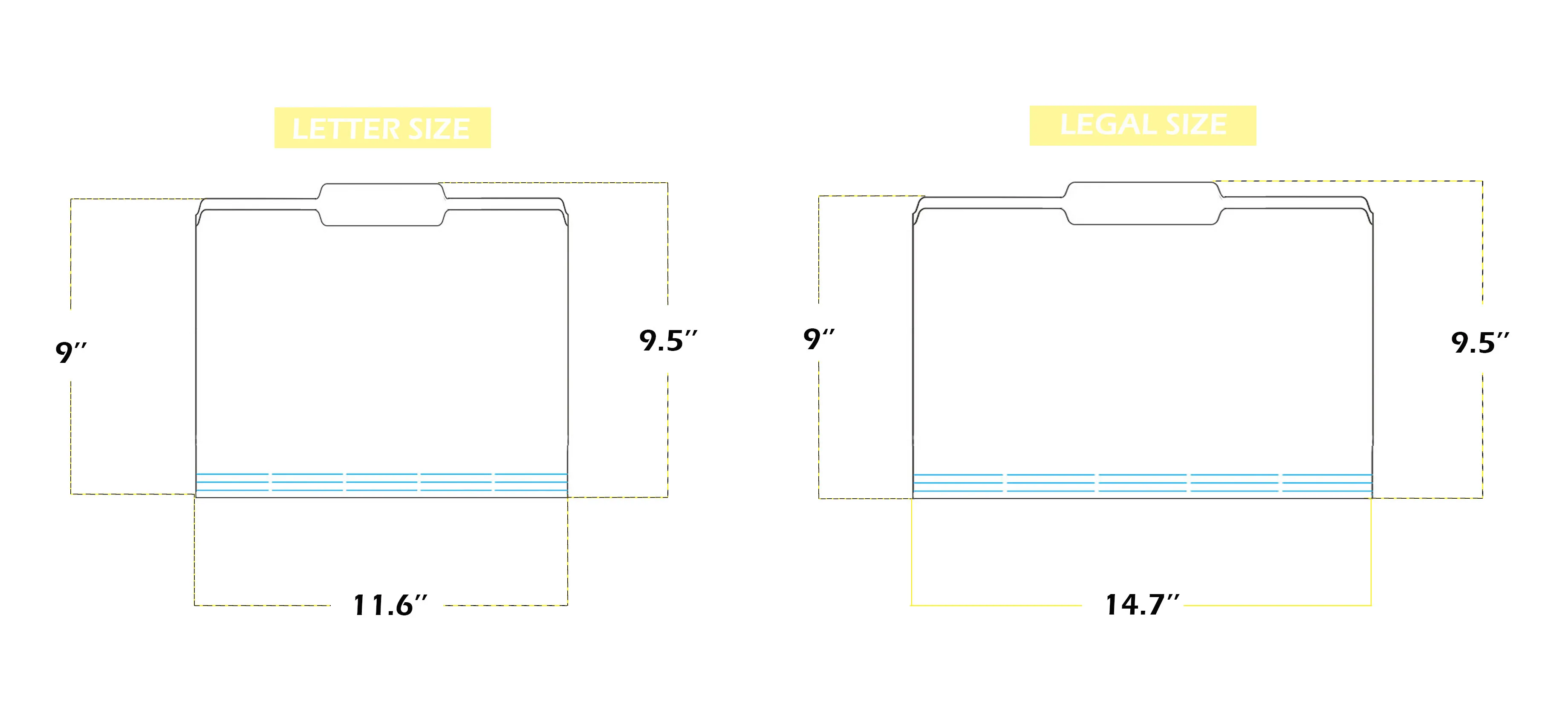 High Quality Buff Color 3-tab Letter Size Standard 11pt Paper Manila ...
