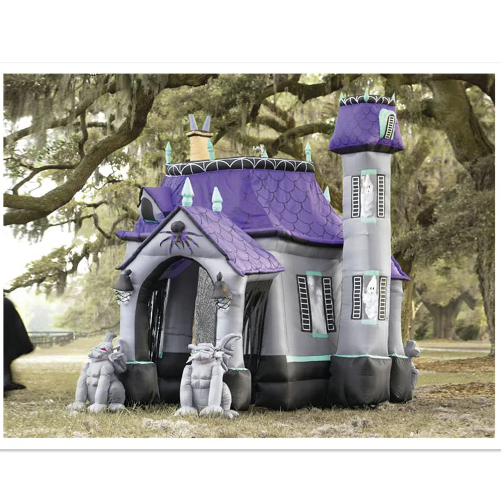 Halloween Inflatable Haunted House Inflatable Bouncy Castles Jumping ...