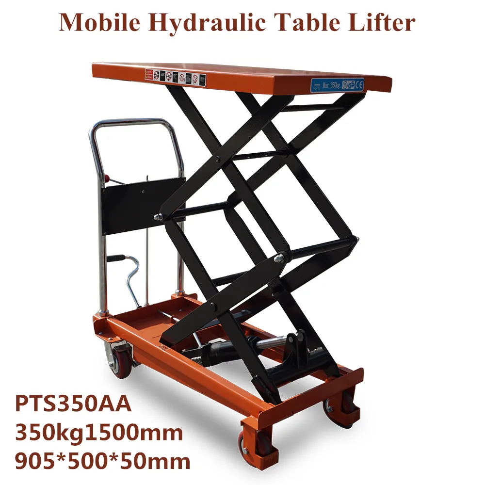 Small Scissor Lift Table - Lightweight Manual Hydraulic