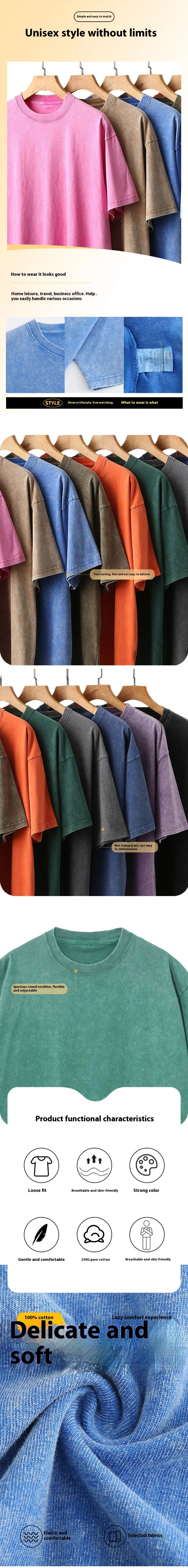 Shop Our 250g Heavy Weight Cotton Retro T-shirts