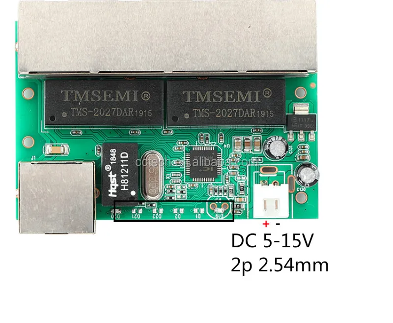 5 Port Module Pcba Oem Module Mini Size 4 Ports Network Switches Pcb ...