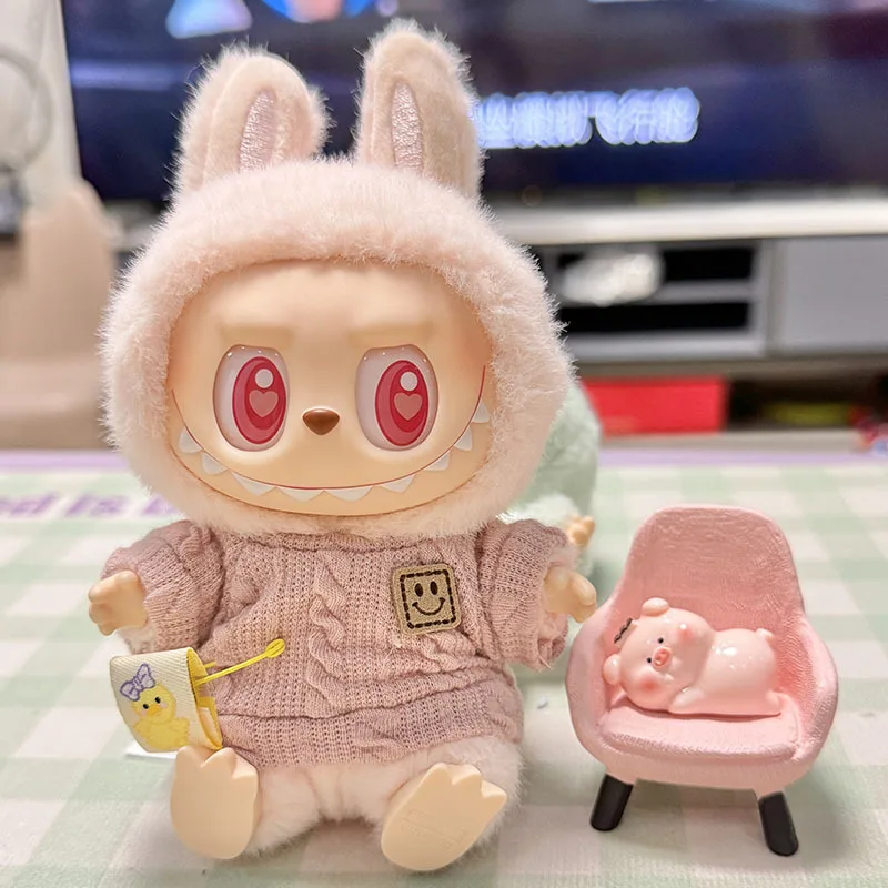 Labubu Popmart Original Labubu Clothes Collection Cute Baby Vinyl Face ...