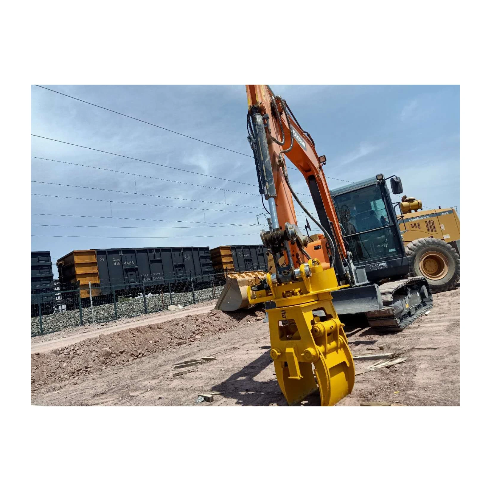 Excavator Attachment Excavator Railway Sleeper Machine Railway Sleeper ...