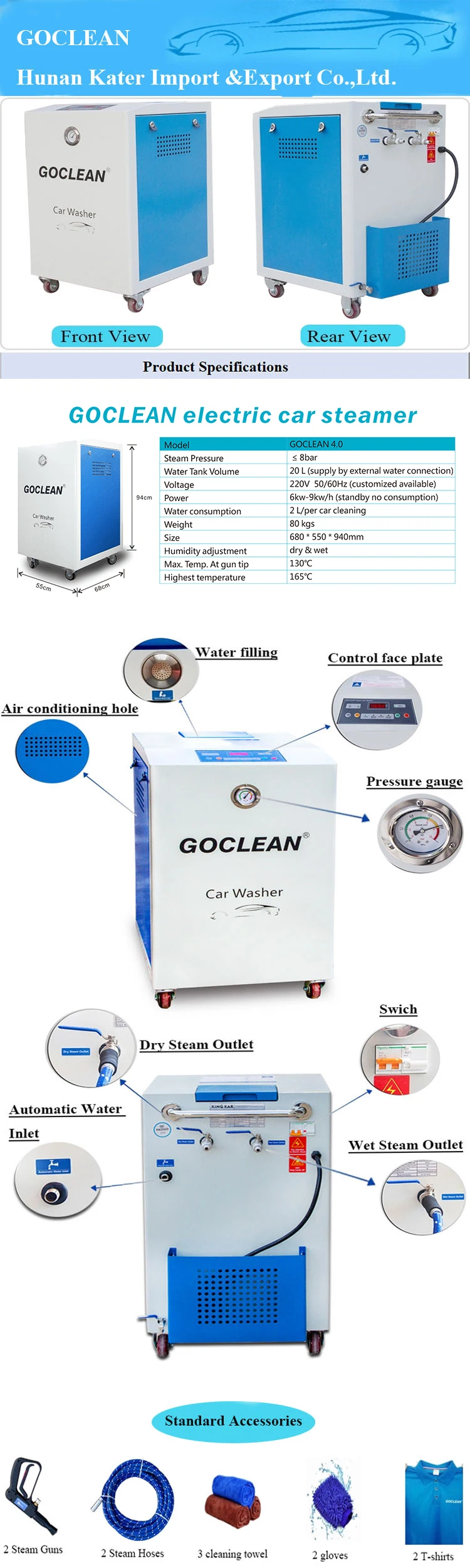 Portable Car Engine Steam Cleaner Car Washing Tools And Equipment Steam ...