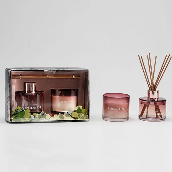 RAINCOAST Hot Sale High End Design Glass Gift Candle Set 100ML+100G ...